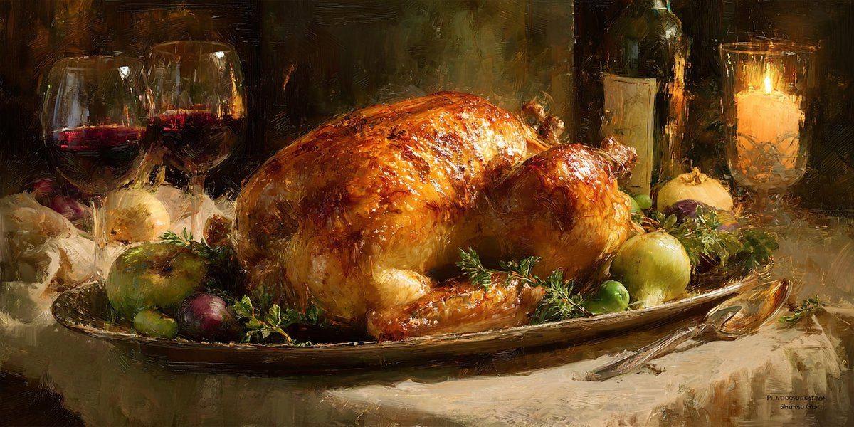 Six Geese A-Laying: Golden Oven-Roasted Capon – Vinodivino